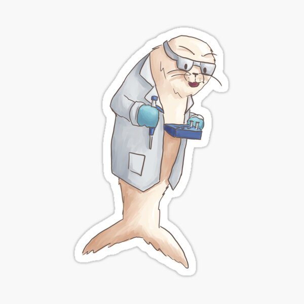 "Lab Seal" Sticker for Sale by AtLSeal | Redbubble