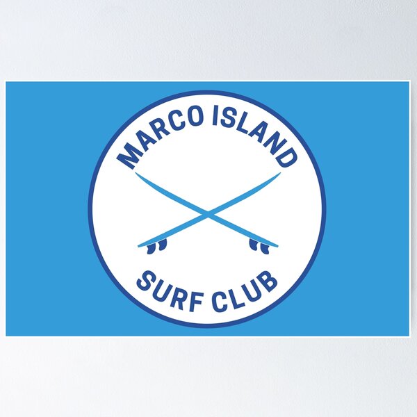 "Vintage Marco Island Florida Surf Club" Poster for Sale by fearcity ...