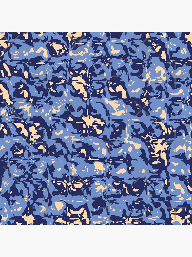"Phantom Blue Camouflage Glass Blocks Digital Patterns in Phantom Blue ...