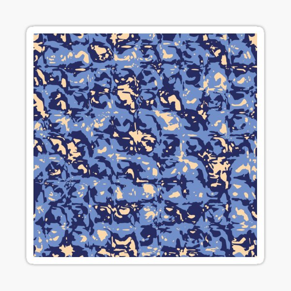 "Phantom Blue Camouflage Glass Blocks Digital Patterns in Phantom Blue ...