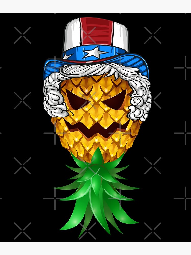 Póster «Scary Uncle Sam Hat Piña al revés 4 de julio» de LemoBoy ...