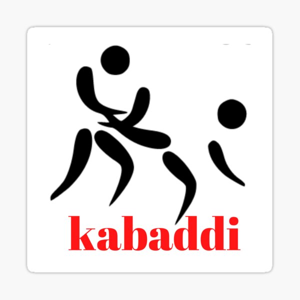 "Kabaddi" Sticker for Sale by Jaadueekala | Redbubble