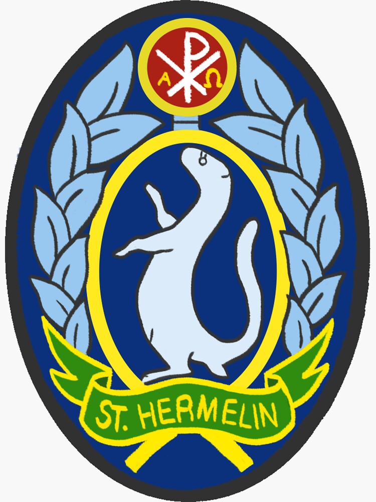 "St. Hermelin Primary High School Logo" Sticker for Sale by Coffee Cat ...
