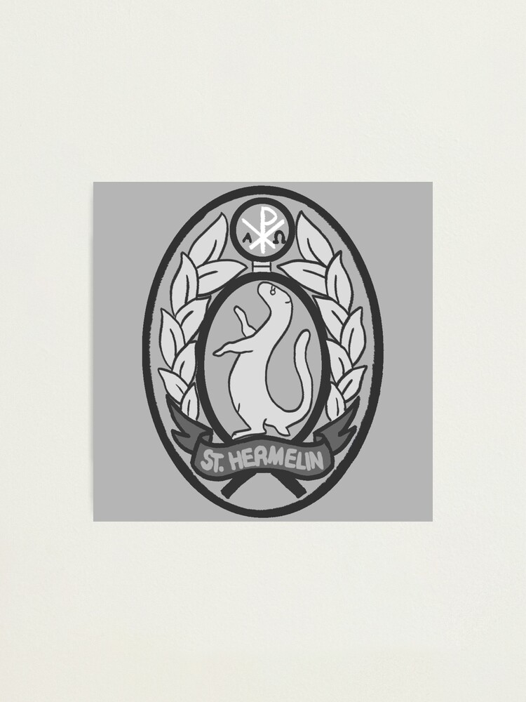 "Minimalist St. Hermelin Primary High School Logo" Photographic Print ...