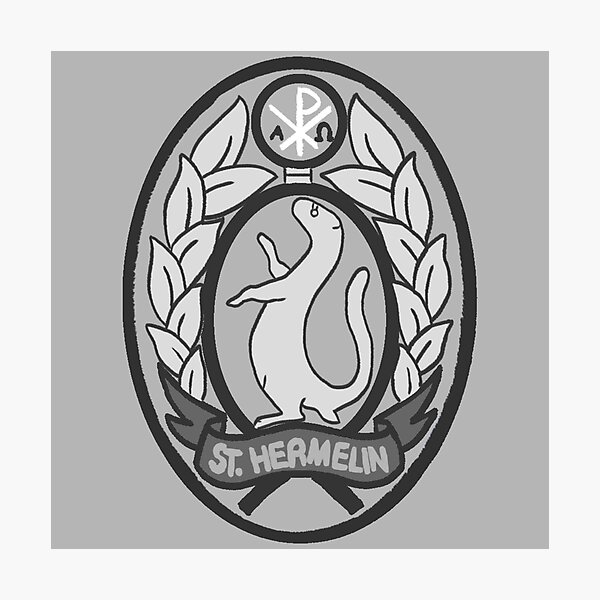 "Minimalist St. Hermelin Primary High School Logo" Photographic Print ...