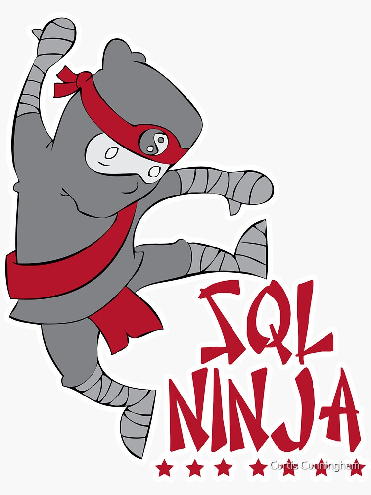 "SQL Ninja" Sticker by cupacu | Redbubble