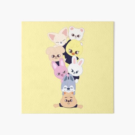 "Copy of Stray kids - skzoo" Art Board Print by MomosDrawing | Redbubble