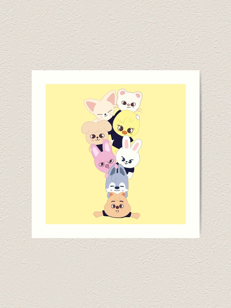 "Copy of Stray kids - skzoo" Art Print for Sale by MomosDrawing | Redbubble