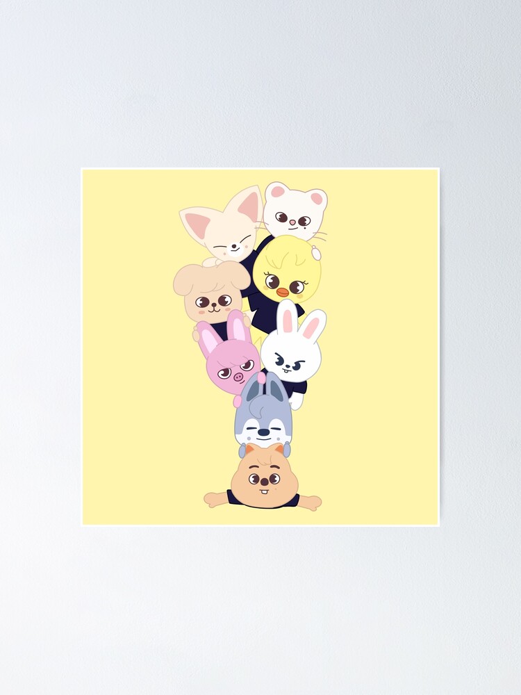 "Copy of Stray kids - skzoo" Poster by MomosDrawing | Redbubble