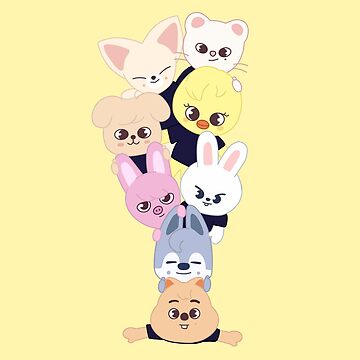 "Copy of Stray kids - skzoo" Art Board Print by MomosDrawing | Redbubble