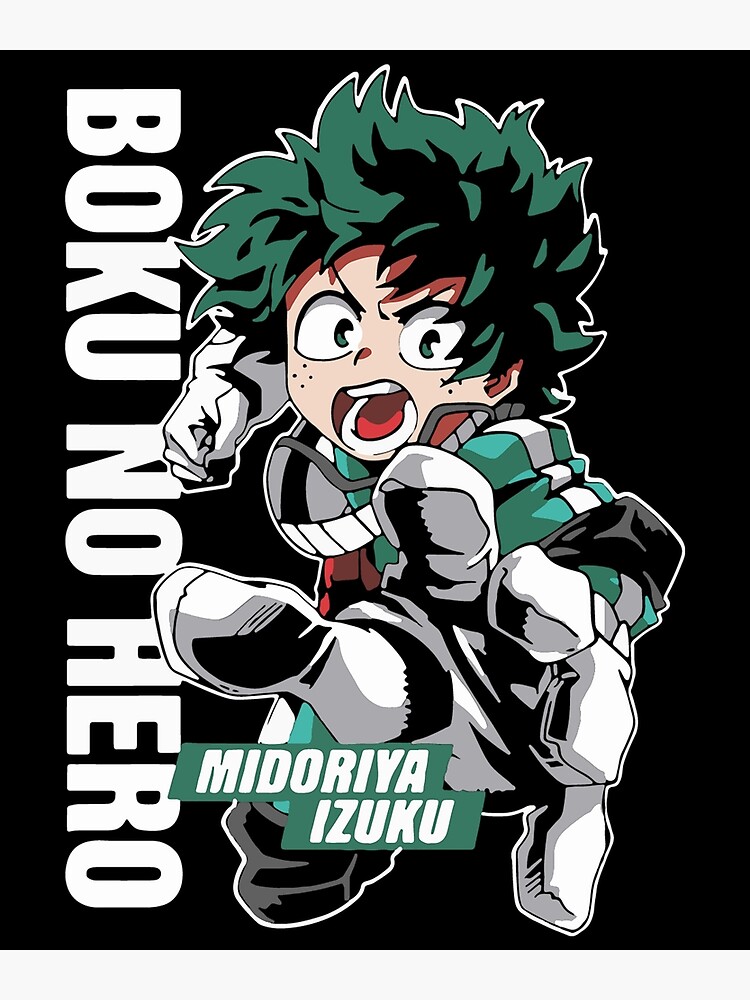 "My Hero Academia, Midoriya Izuku" Poster for Sale by mortonsurber ...