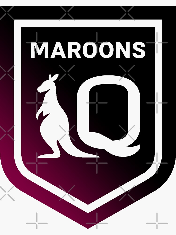 "Queensland Maroons" Sticker for Sale by Doodle-Pop | Redbubble
