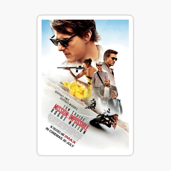 "Mission Impossible" Sticker for Sale by euladbrows | Redbubble