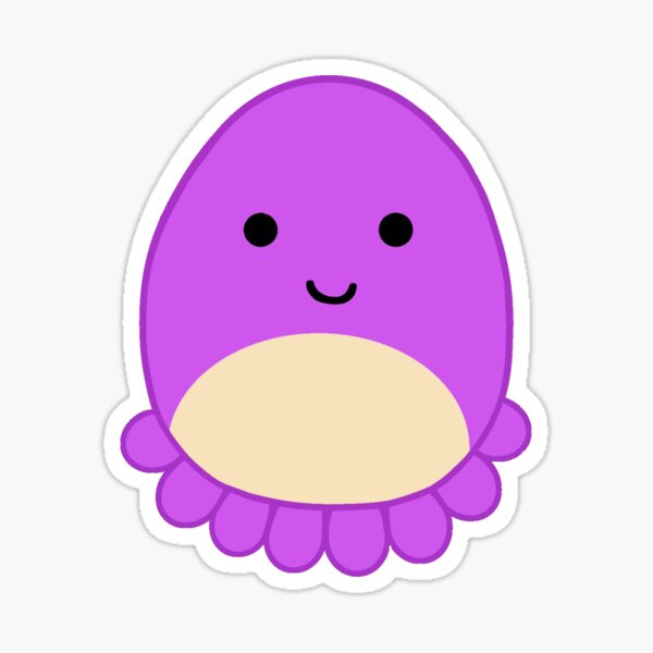 "Violet the Octopus" Sticker for Sale by mallowmania | Redbubble