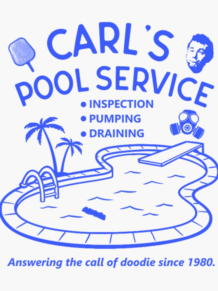 "Caddyshack Caddyshack Carl_s Pool Service " Sticker for Sale by ...