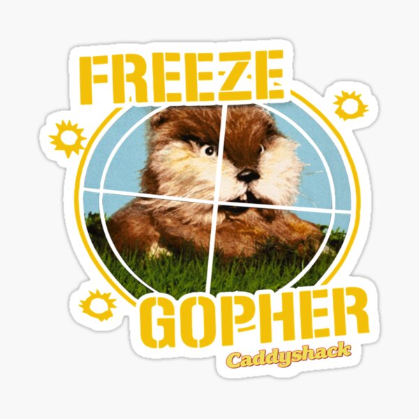 "Caddyshack Film Freeze Gopher Tri-blend " Sticker for Sale by ...