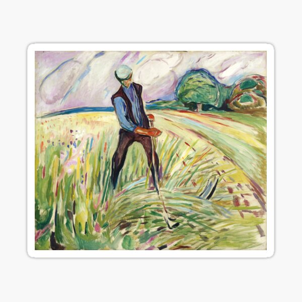 "Edvard Munch - The Haymaker Spiral Notebooks" Sticker for Sale by ...