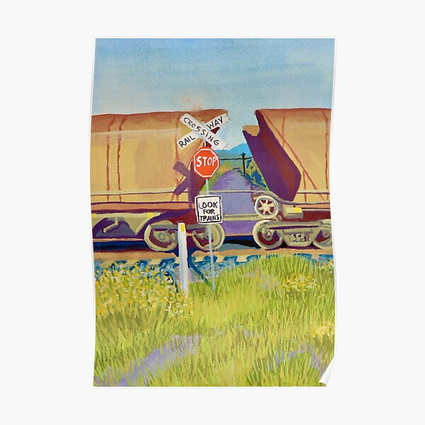 "STOP" Poster for Sale by HelenWarnerART | Redbubble