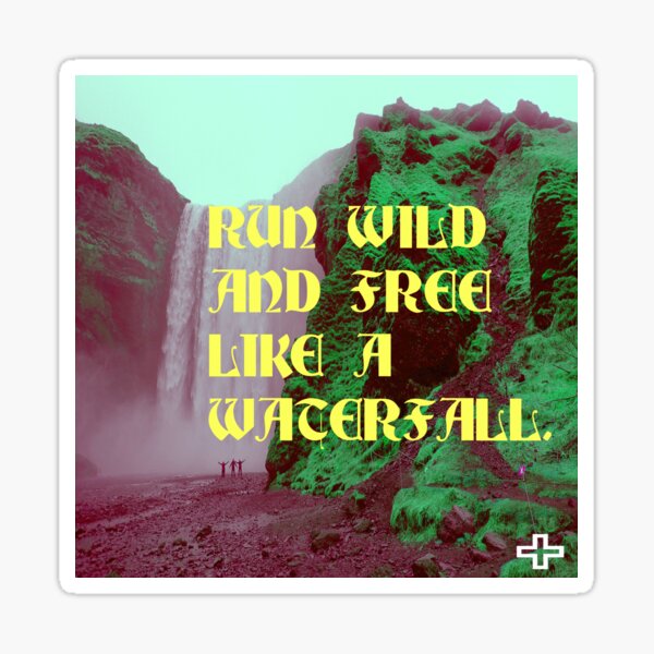 "Run wild arts." Sticker for Sale by RAJSHIVA | Redbubble