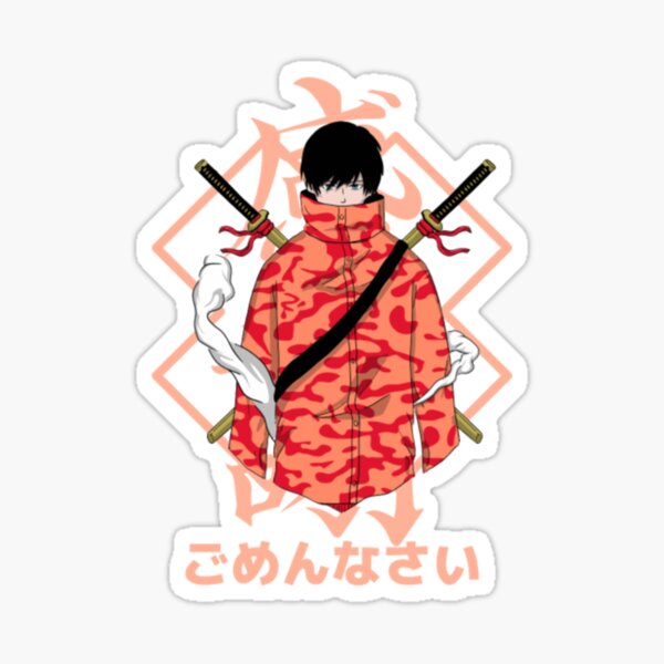 "Anime Warrior Sorry Anime Warrior Fans" Sticker for Sale by ...