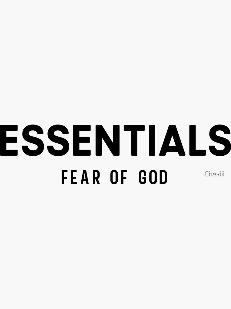 "Essential Black Font" Sticker for Sale by Cheviii | Redbubble