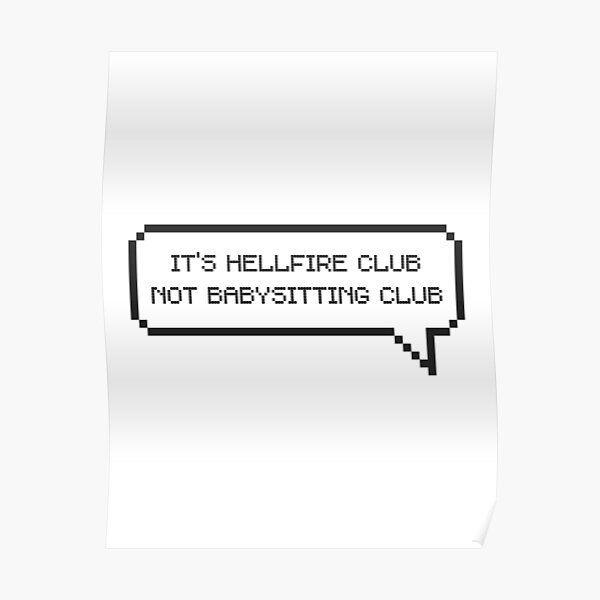 "Stranger Things Hellfire Club" Poster for Sale by Celinottidesign ...