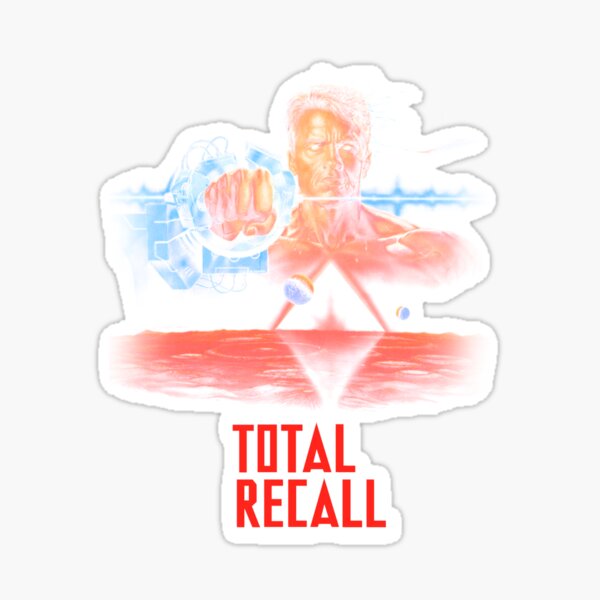 "Total recall" Sticker for Sale by HommeSurLaLun | Redbubble