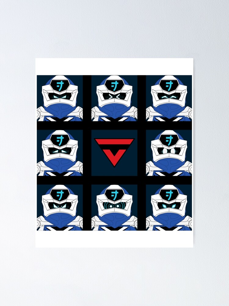 "The Many Faces of a Digi Ninja " Poster for Sale by Patriciashopp ...