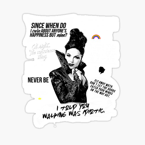 "Day Gift For Evil Queen Regina Mills Quotes Ouat" Sticker for Sale by ...
