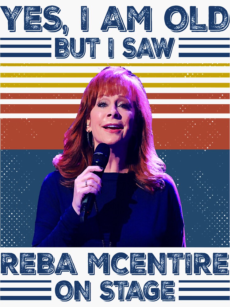"Playing Reba Pretty Mcentire Men Women" Sticker for Sale by ...