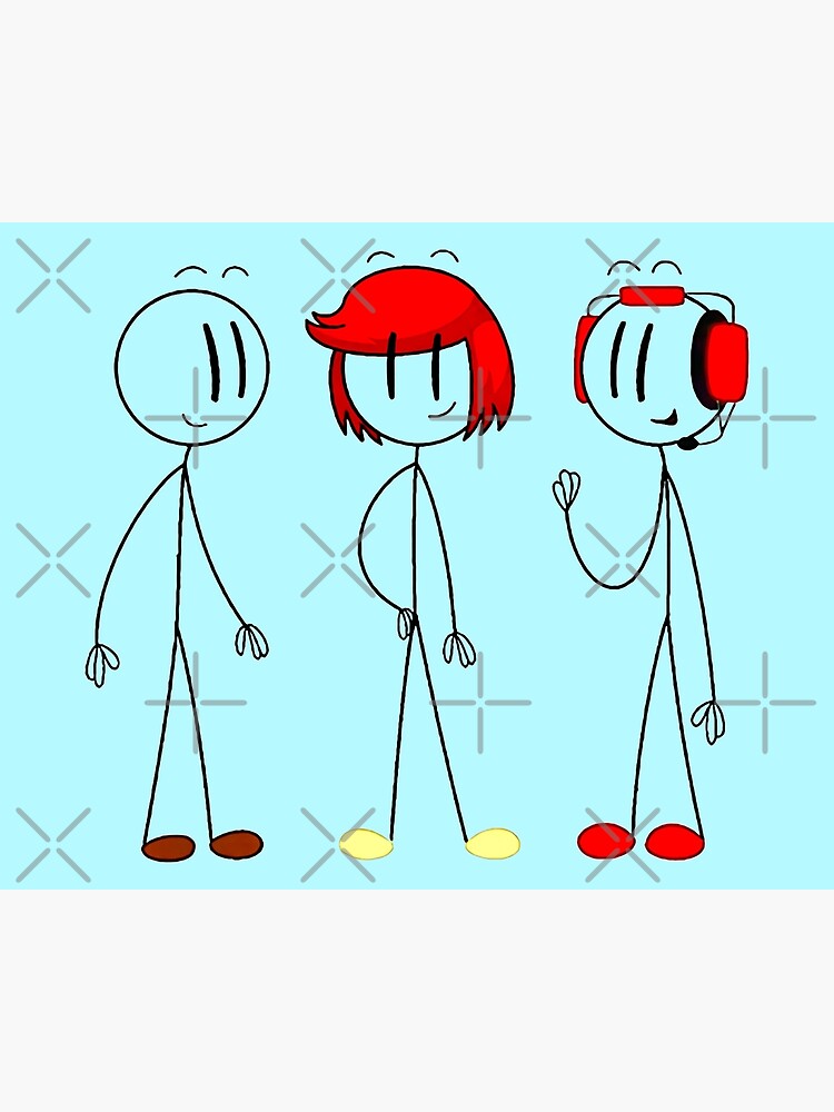 Póster «Henry Stickmin Merch Tres personas Hombres Mujeres Niños ...