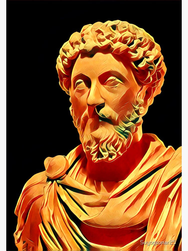 "Marcus Aurelius Artwork " Sticker for Sale by Suyogsonar25 | Redbubble