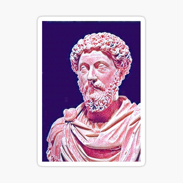 "Marcus Aurelius Artwork " Sticker for Sale by Suyogsonar25 | Redbubble
