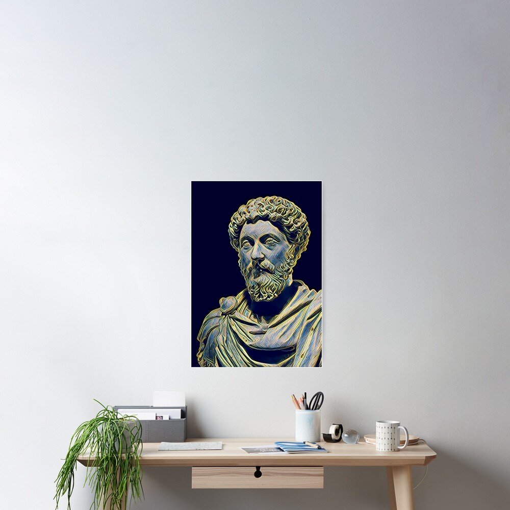 "Marcus Aurelius Artwork " Poster for Sale by Suyogsonar25 | Redbubble