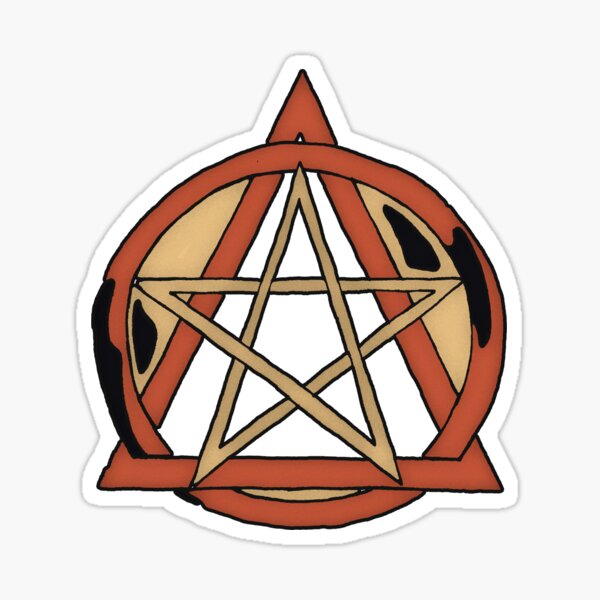 "Pentagram" Sticker for Sale by CitrusRock17 | Redbubble