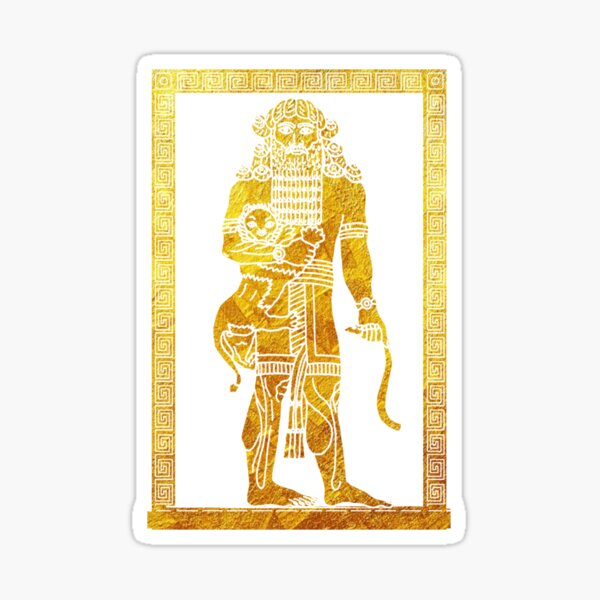 "Gilgamesh T-Shirt God Greek Mythology Ancient Greece " Sticker for ...
