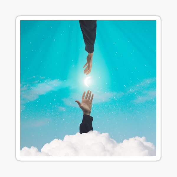 "Helping Hand " Sticker for Sale by Yasmine712 | Redbubble