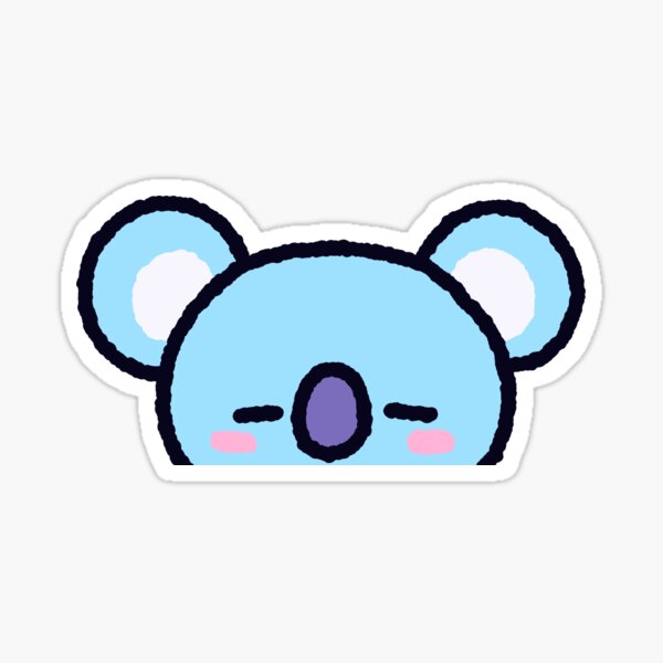 "BTS - BT21 - KOYA" Sticker for Sale by MomosDrawing | Redbubble