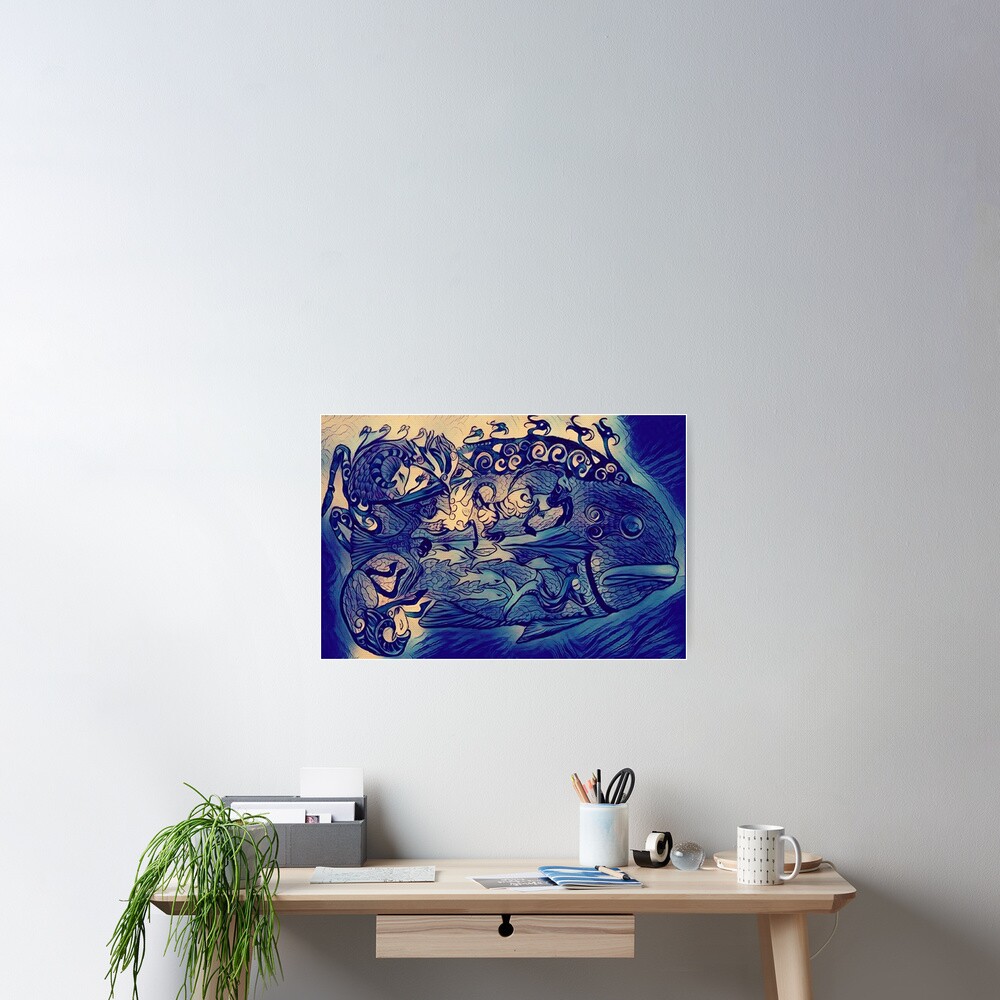 "The Great Scythian Fish " Poster for Sale by BlueMoonOwl | Redbubble
