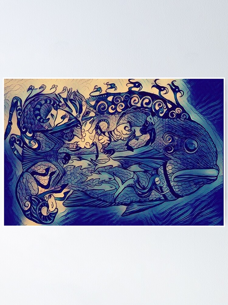 "The Great Scythian Fish " Poster for Sale by BlueMoonOwl | Redbubble