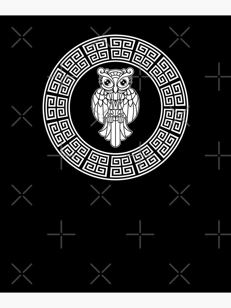 Póster «Búho Athena Arqueología Arte Diosa griega Mitología» de ...