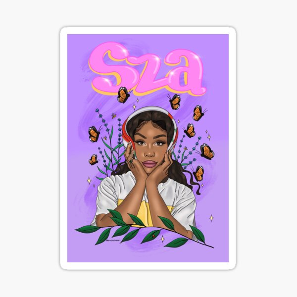 "Sza" Sticker for Sale by GiacintasArt | Redbubble