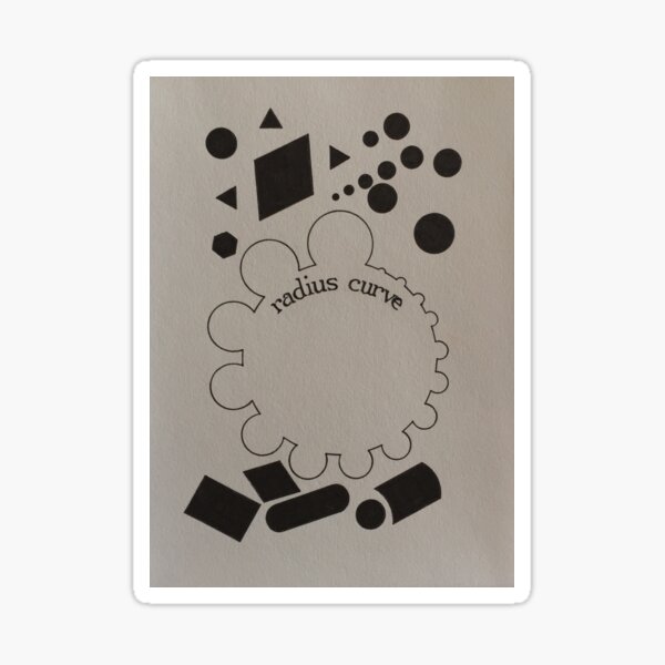 "RADIUS CURVE" Sticker by kamide | Redbubble
