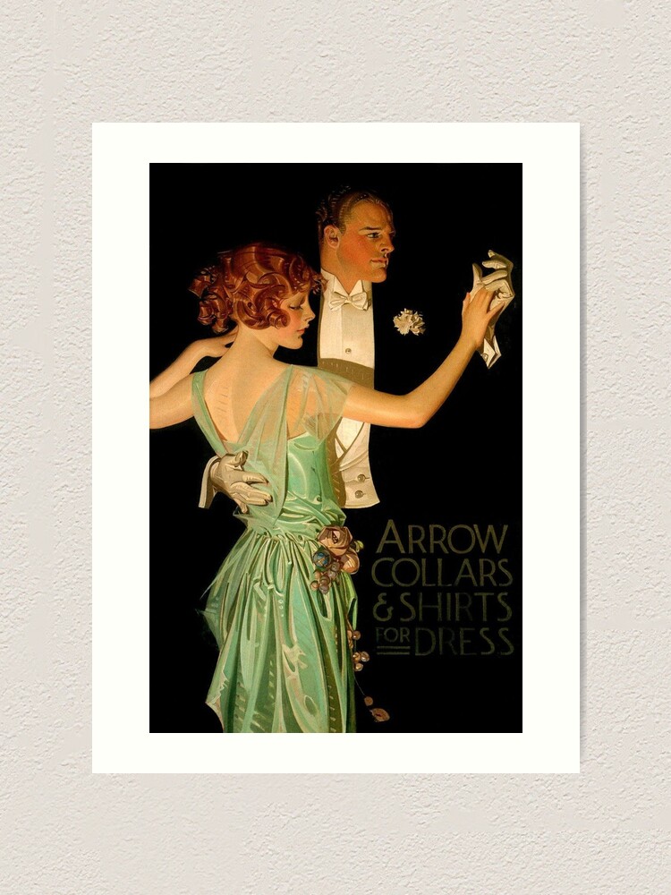 "Couple Dancing, Arrow Collars Ad (1923) - J. C. Leyendecker" Art Print ...