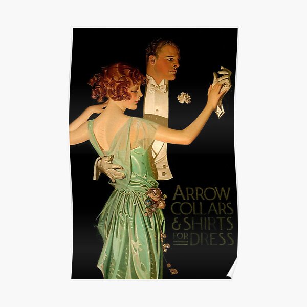 "Couple Dancing, Arrow Collars Ad (1923) - J. C. Leyendecker" Poster ...