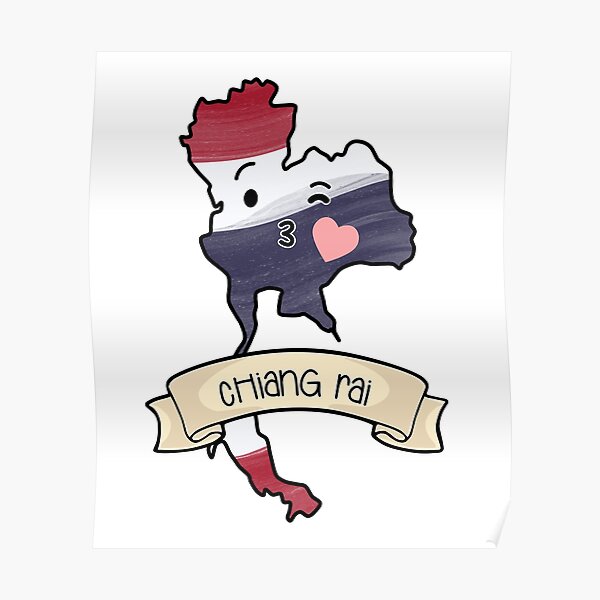 "Chiang Rai" Poster for Sale by WordsMaps | Redbubble