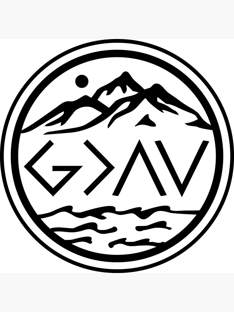 "God is Greater Highs and Lows Wall Art | Religious Wall Decor ...