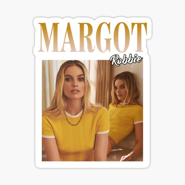 "Mens My Favorite Margot Robbie Retro Wave" Sticker for Sale by ...