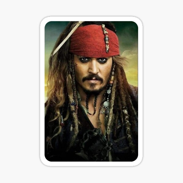 "Gift For Music Fans Johnny Handsome Actor Depp Mens Funny" Sticker for ...