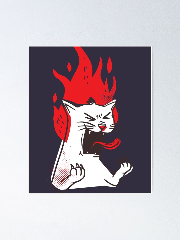 Póster «Más que impresionantes regalos gráficos geniales de Mad Cat ...